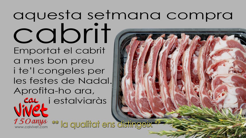 APROFITA LA PROMOCIÓ DE CABRIT !!! - calvivet